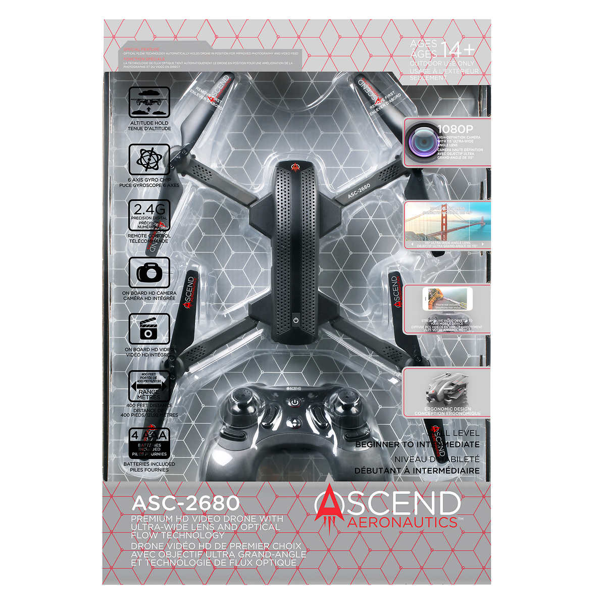 OEM AMAX Ascend Aeronautics ASC-2680 RC Drone Remote Controller w/Phon ...